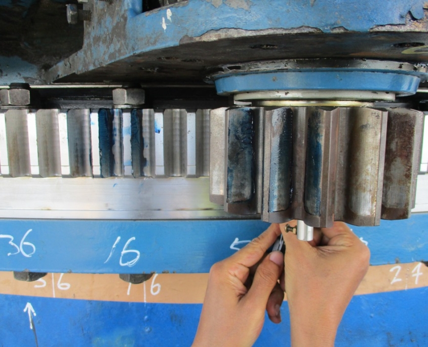 Tooth contact pattern/area Inspection at slew bearings – Portek OneStop